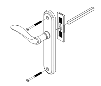Marvin Elevate Cambridge Secondary Lever Handle Set, Outswing Interior ...