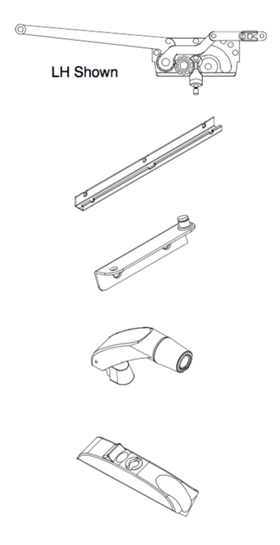 Marvin Dual Arm Roto-gear Operator, Complete, Coastal Hardware - Grand ...